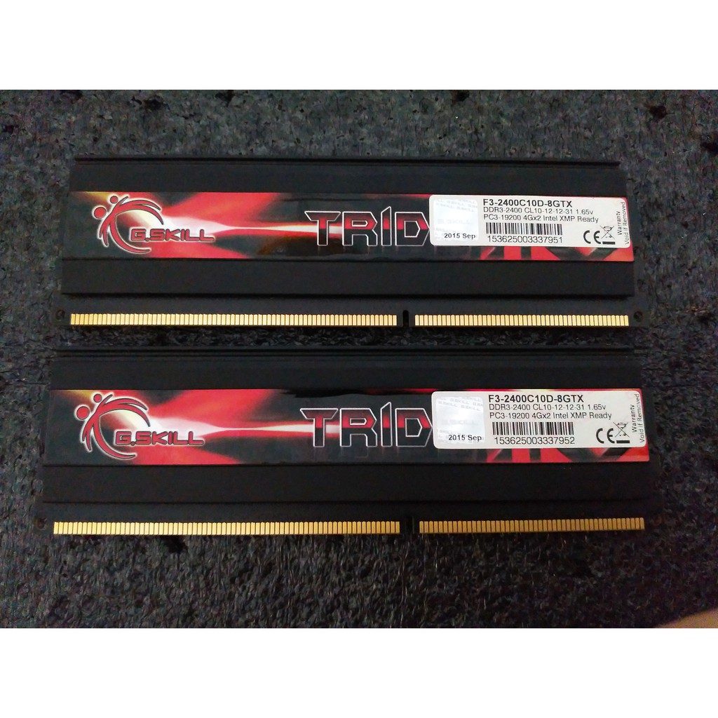 RAM DDR3 G.SKILL TRIDENT X, DDR3 8Gb 2400MHz แรมคู่(4x2 ) | Shopee Thailand