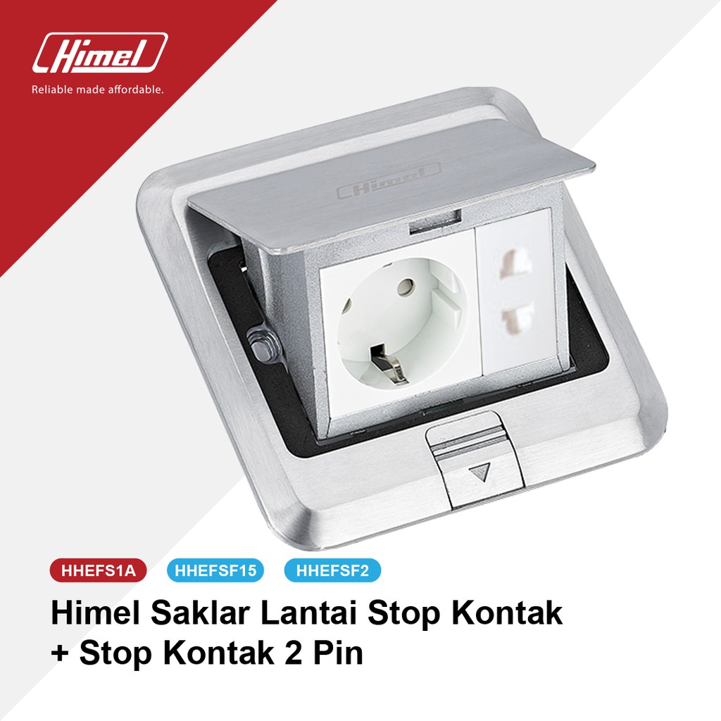 เต้ารับตั้งพื้น Himel เต้ารับยูโร + เต้ารับ 2 ขา | Shopee Thailand