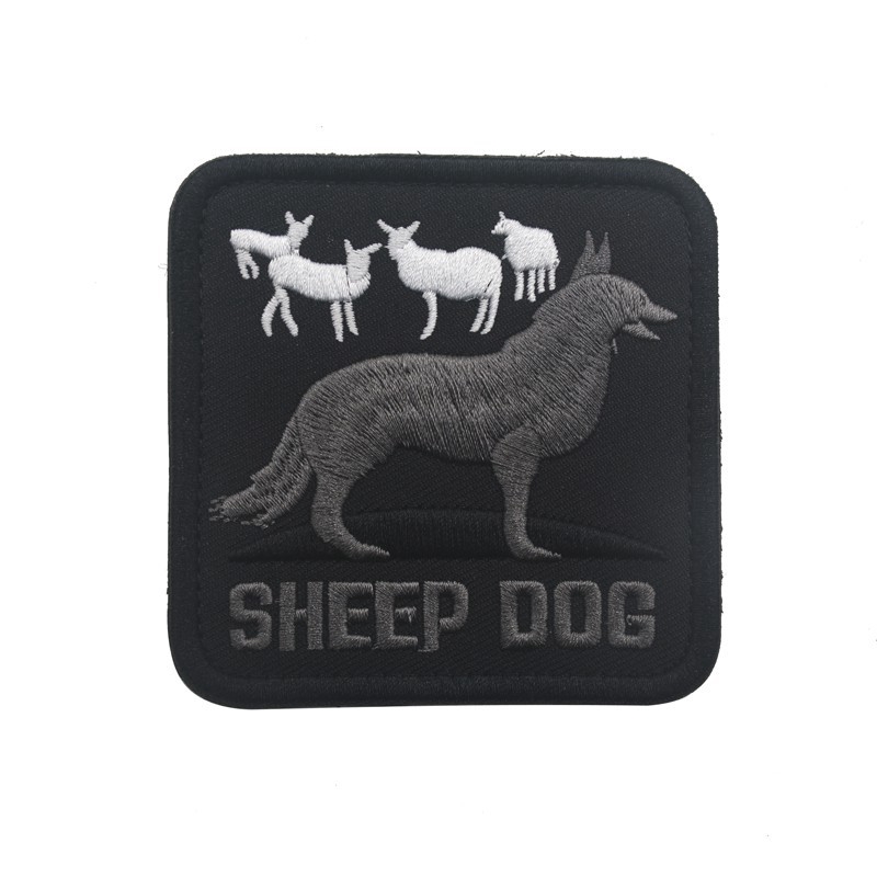 SHEEPDOG Sheep Dog US ARMY TACTICAL K9 MILITARY BADGE INFIDEL FOREST ...
