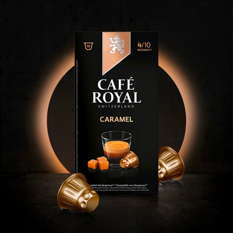 Royal Caramel Capsule Coffee 10 Pcs for Nespresso Machine กาแฟ กาแฟคารา ...
