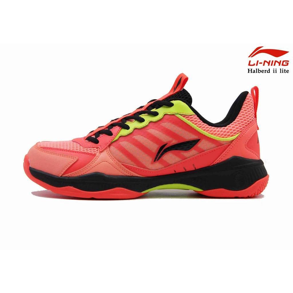 LI-NING รองเท้าแบดมินตัน HALBERD II LITE (AYTQ019-3S) สีส้มแดง ...