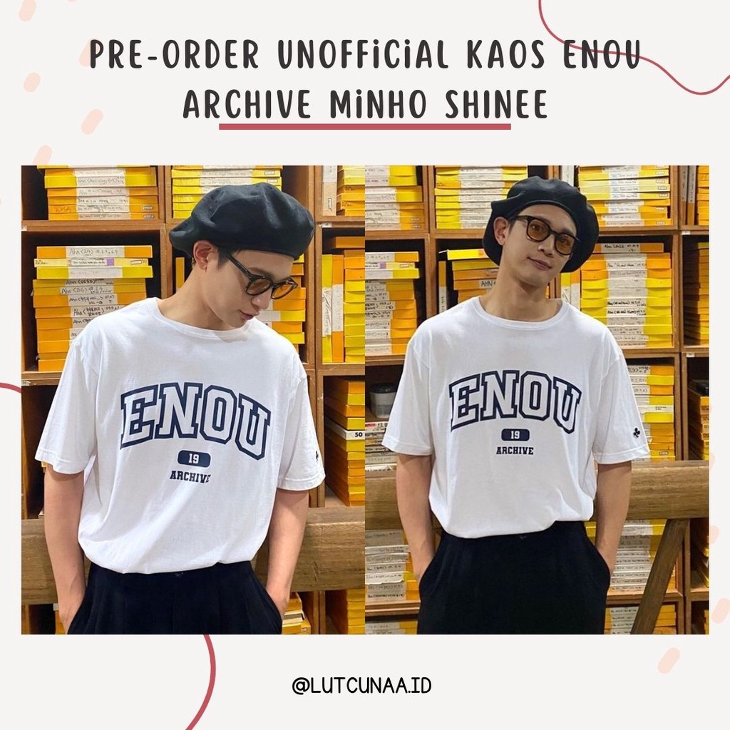 เสื้อยืด ENOU ARCHIVE Minho Shinee ของแท้ | Shopee Thailand