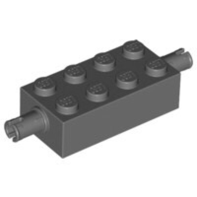 Lego part (ชิ้นส่วนเลโก้) No.6249 Brick Modified 2 x 4 with Pins ...