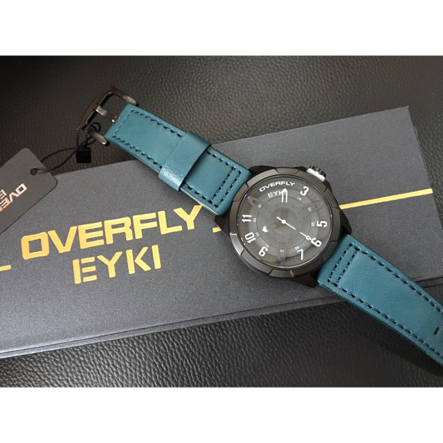นาฬิกา overfly eyki แท้!! สายหนังแท้ กระจกกันรอย พร้อมกล่องแม่เหล็ก ประกัน 1 ปี | Shopee Thailand