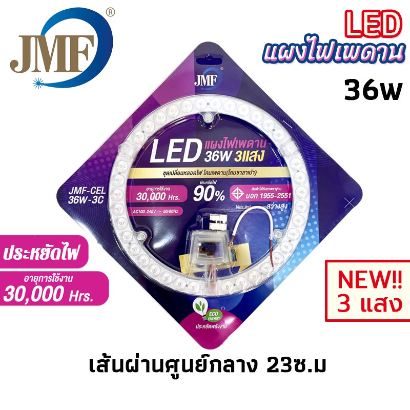 JMF แผงไฟแม่เหล็ก แผ่นชิป แผ่นชิพ แผงไฟ ไฟเพดานLED โคมไฟเพดาน ขนาด 28W/36W/48W/60W/72W แผงไฟพดาน ...