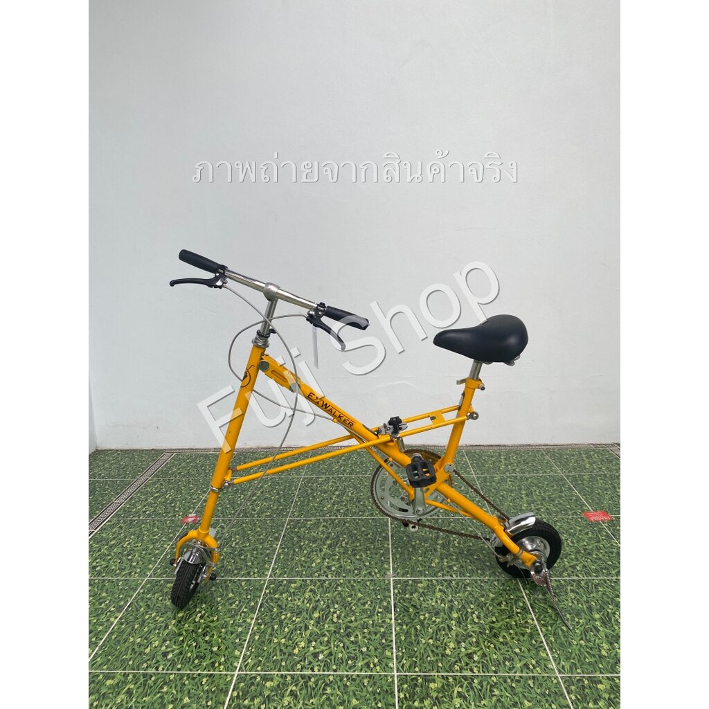จักรยานพับได้ญี่ปุ่น - ล้อ 8 นิ้ว - ไม่มีเกียร์ - EX Walker - สีเหลือง ...