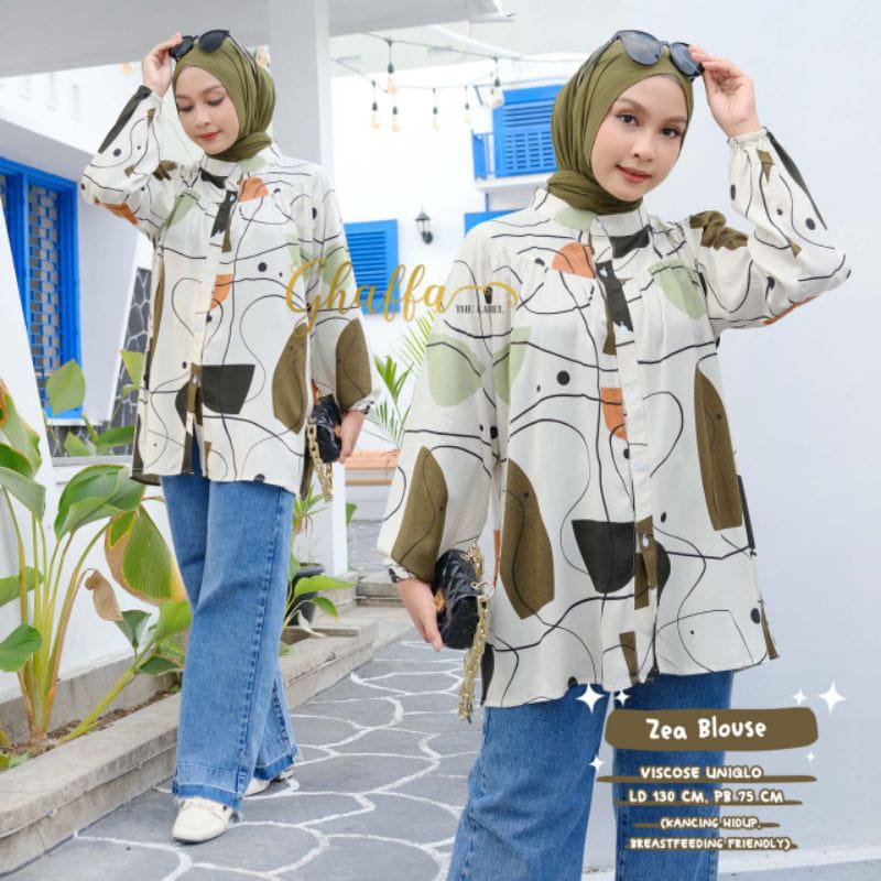 เสื้อเบลาส์ Ghaffa ll ANANDA 130 ll Zea Original Rayon Viscose กว้าง ...