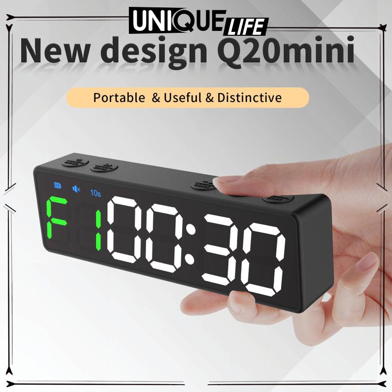 LED Interval Timer Gym Stopwatch Count Down/Up Clock Fitness Exercise ...