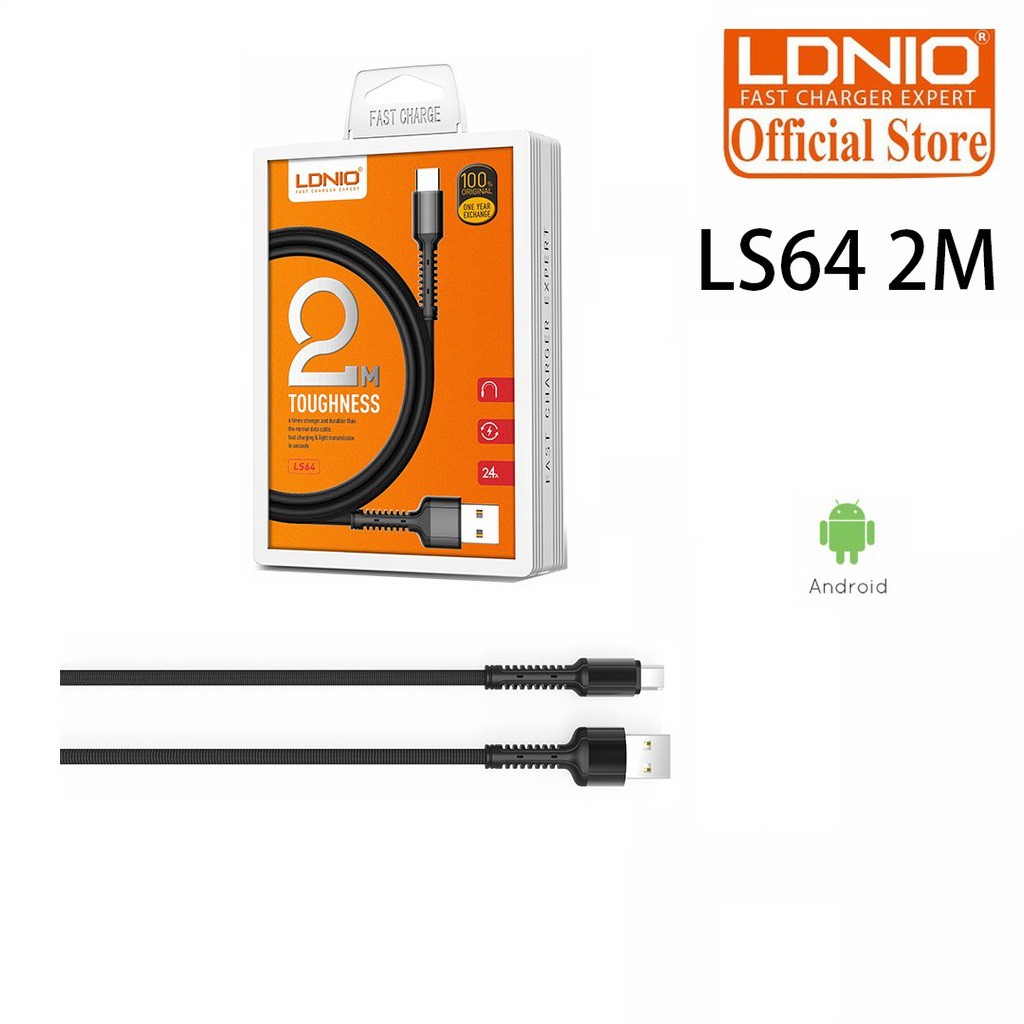 LDNIO สาย MICRO ข้อมูล USB 2 เมตร | Shopee Thailand