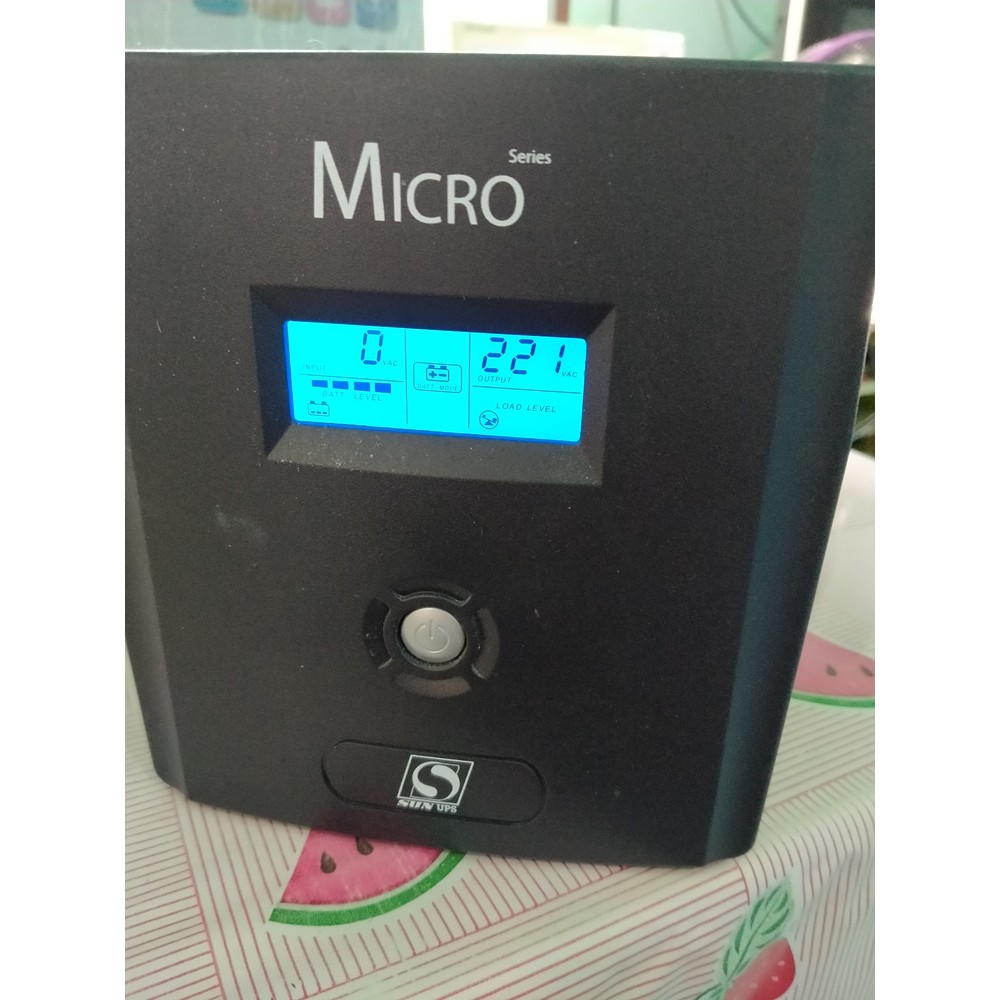UPS (เครื่องสำรองไฟฟ้า) 1200VA 720w SUN Micro (LCD) สินค้ามือสอง มี ...