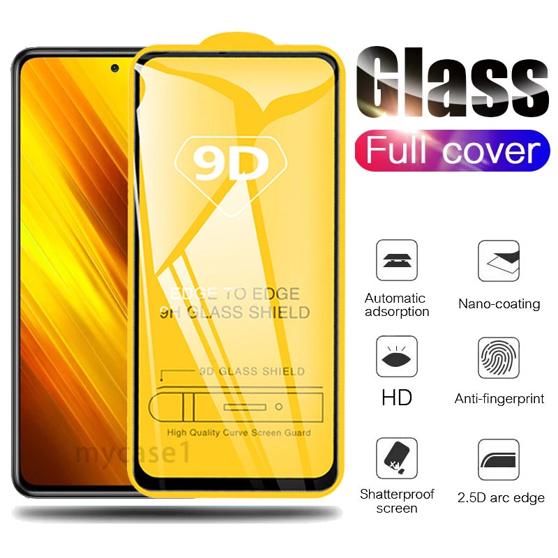 ฟิล์มกระจก สำหรับ แบบเต็มจอ 9d รุ่นใหม่ Xiaomi Poco C75 C61 C65 C55 C40