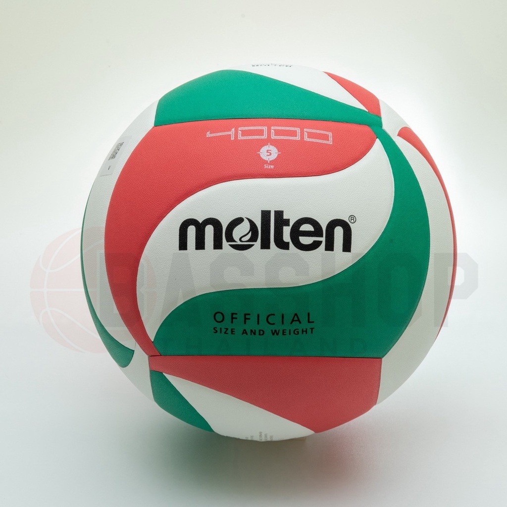 [สินค้า Molten แท้ 100%] ลูกวอลเล่ย์ Molten V5M4000 size 5 หนัง PU ...