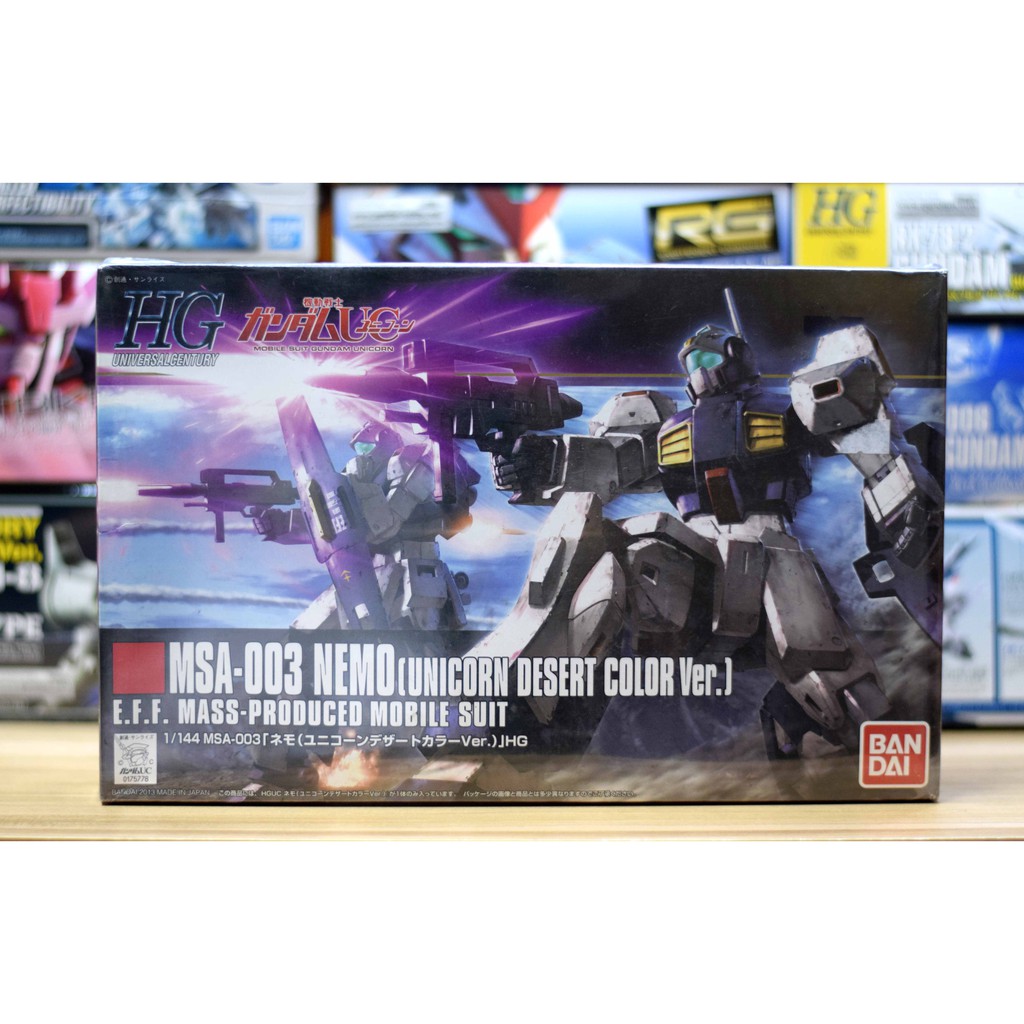 HG 1/144 MSA-003 NEMO (UNICORN DESERT COLOR VER) | Shopee Thailand