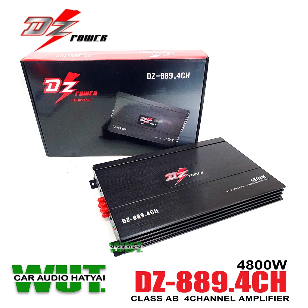 DZ POWER 4channel เพาเวอร์แอมป์ 4ชาแนล คลาสAB สำหรับขับเสียงกลางแหลม ...