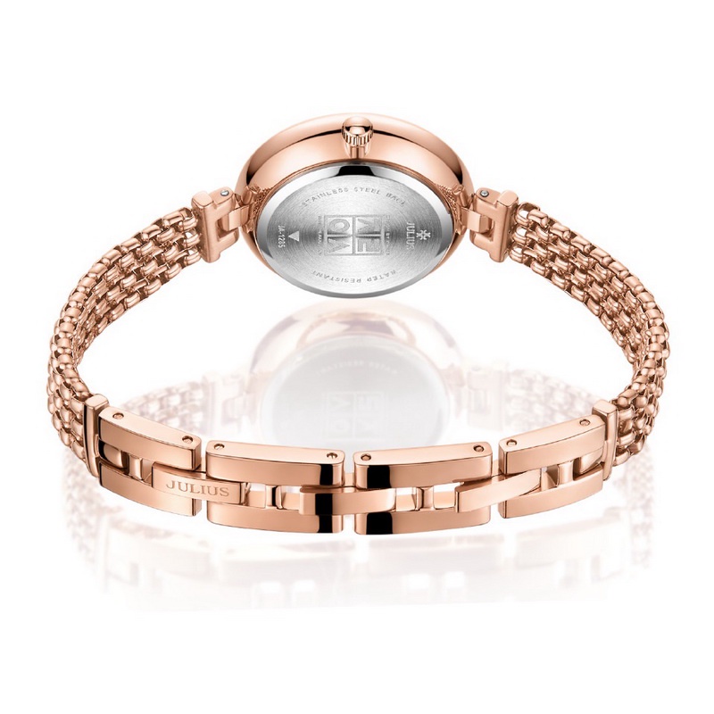 Julius นาฬิกาข้อมือผู้หญิง JA-1285 สแตนเลสสตีล หน้าปัดกลม แบรนด์เกาหลี ...