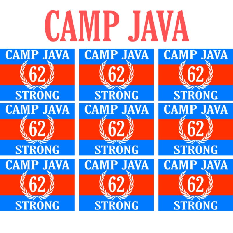 สติ๊กเกอร์ Java BASIS 62 CAMP | Shopee Thailand