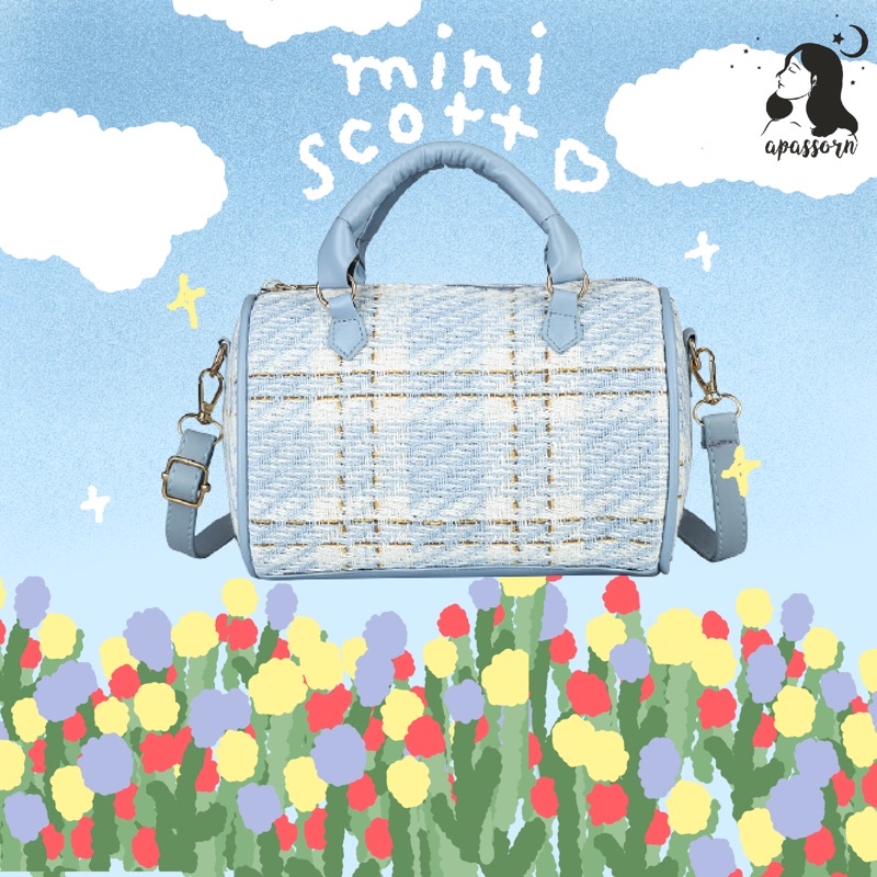 Mini scott (ทรงหมอน)กระเป๋าสะพายข้าง | Shopee Thailand