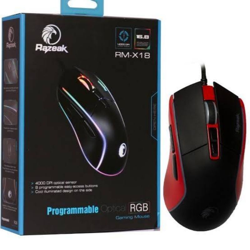 Razeak RM-X18 Gaming Mouse RGB | Shopee Thailand