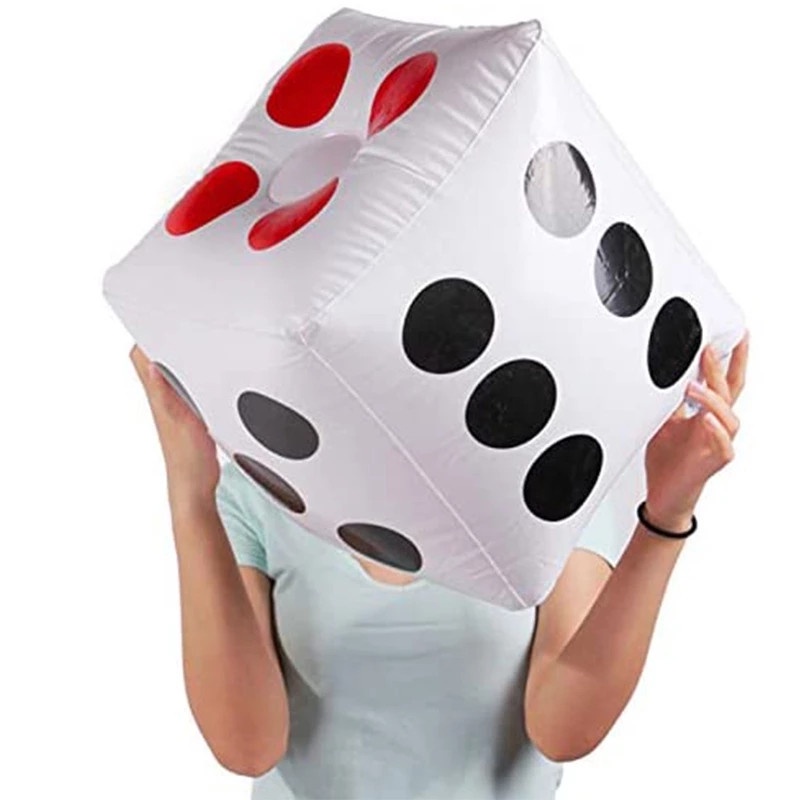 Casino Theme Party Decor Inflatable Dice 35cm Big Dice Stage Prop ...