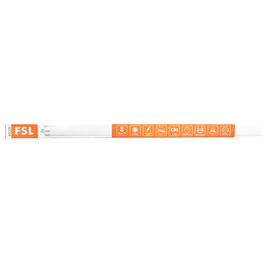 (แพคละ 5 หลอด) FSL หลอดนีออน T5 LED 8W/16W 750/1600 lumen ยาว 57/114cm ...