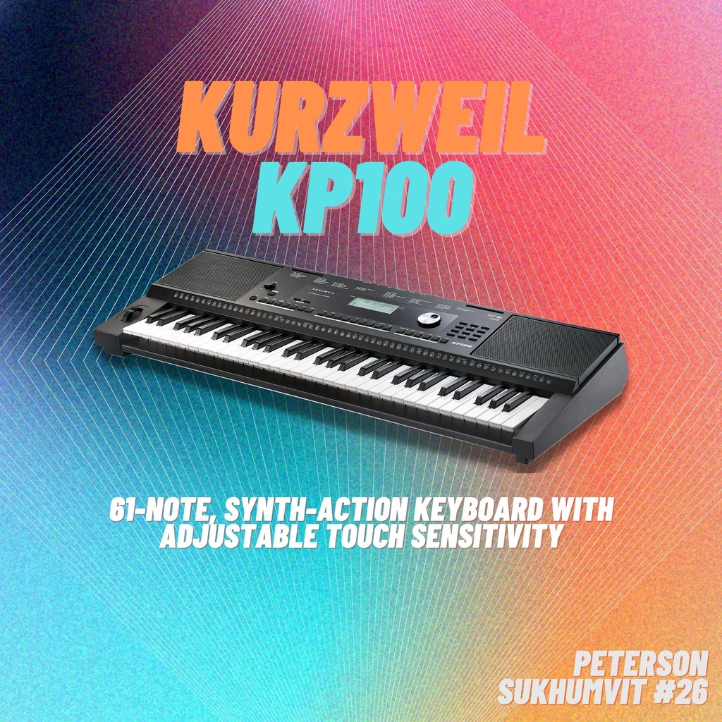 คีย์บอร์ดไฟฟ้า KURZWEIL KP100 DIGITAL PIANO 61 Keys ผ่อน 0% ส่งฟรี (รับประกัน 1 ปี) | Shopee ...