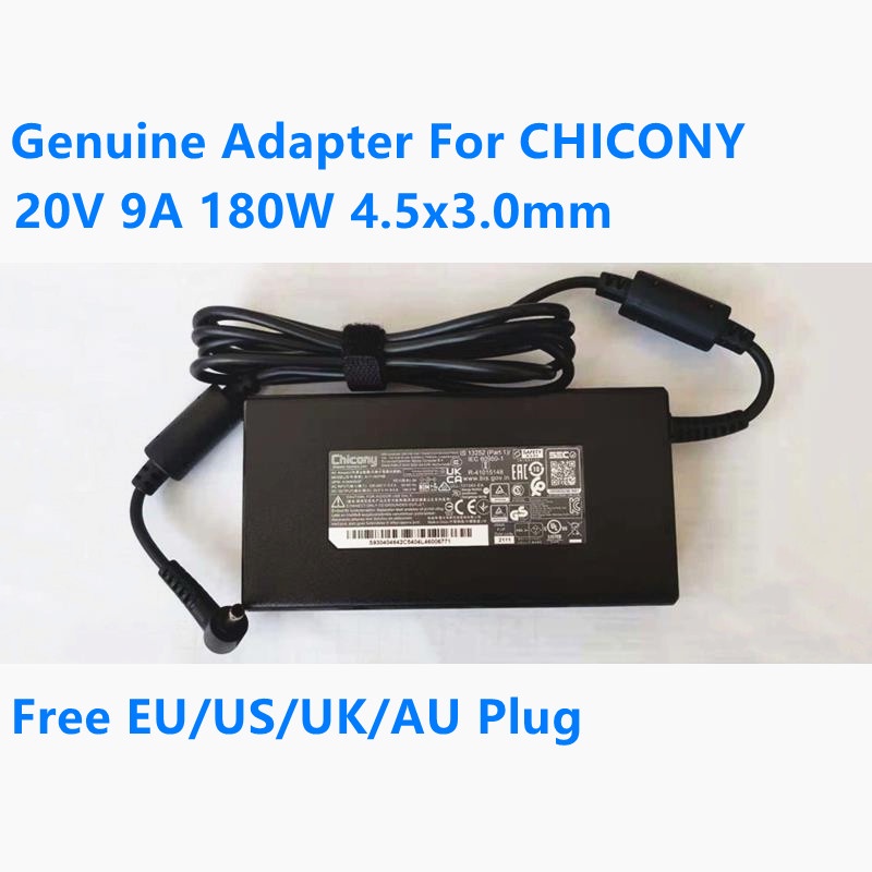 Genuine Chicony 20V 9A 180W A17-180P4B A180A063P Power Supply AC ...