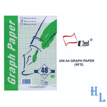 Uni Paper S-35 กระดาษกราฟฟิก A4 (48 แผ่น/แผ่น) | Shopee Thailand
