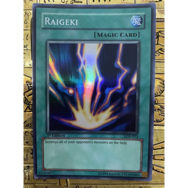 Yugioh - รหัสโบราณเล่มแรก Raigeki Leaf - LOB-053 - AE Item | Shopee ...