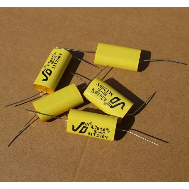 capacitor ตัวเก็บประจุลำโพง 2.2uf 250v , 3.3uf 250v , 4.7uf 250v ...
