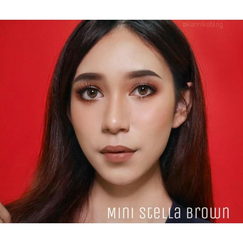 คอนแทคเลนส์ดรีมคัลเลอร์รุ่นMini Stella brown(แฟชั่น) | Shopee Thailand