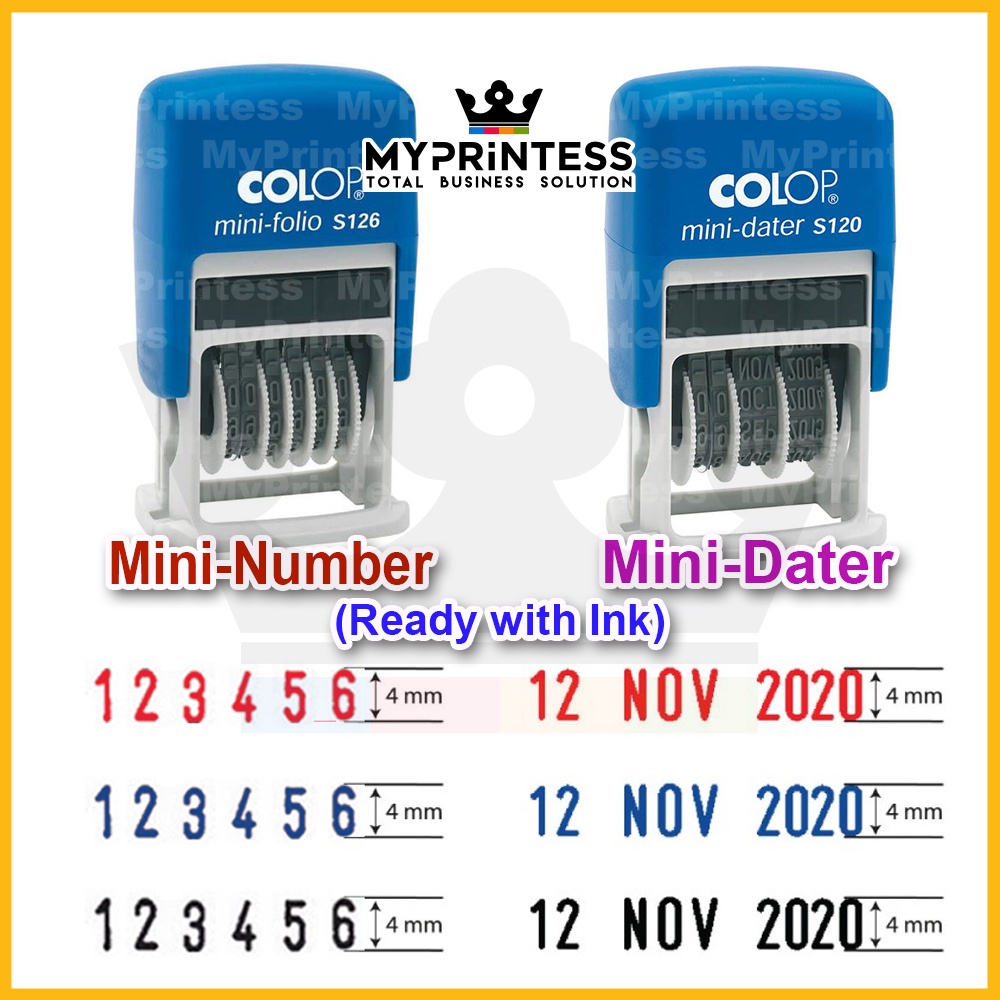 Colop S120 แสตมป์วันที่ I DATE STAMP I SELF-INKING MINI DATER I DATE ...