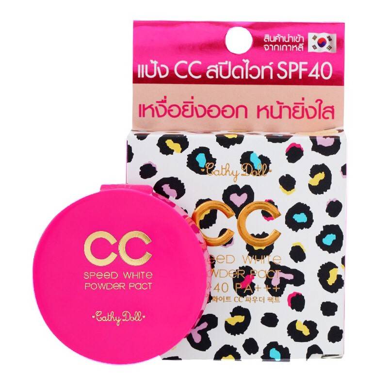 Cathy Doll Speed White CC Powder Pact SPF40 PA+++ 12g เคทีดอลลื สปีด ...