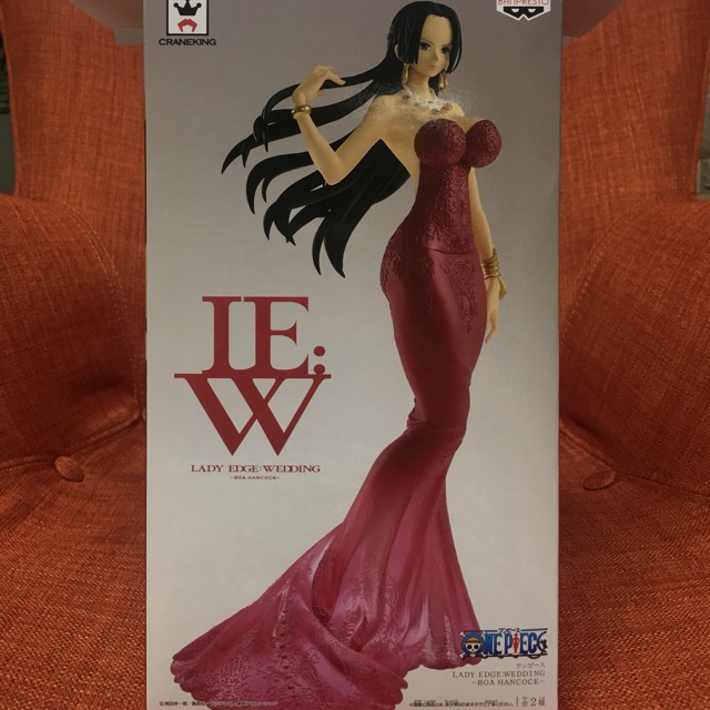 Banpresto One Piece Lady Edge Wedding Boa Hancock Figure B Red Dress ...