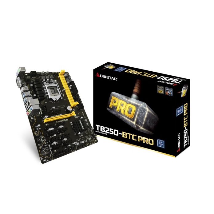 MAINBOARD BIOSTAR TB250-BTC PRO CPU Supports 7th & 6th Generation Intel ...