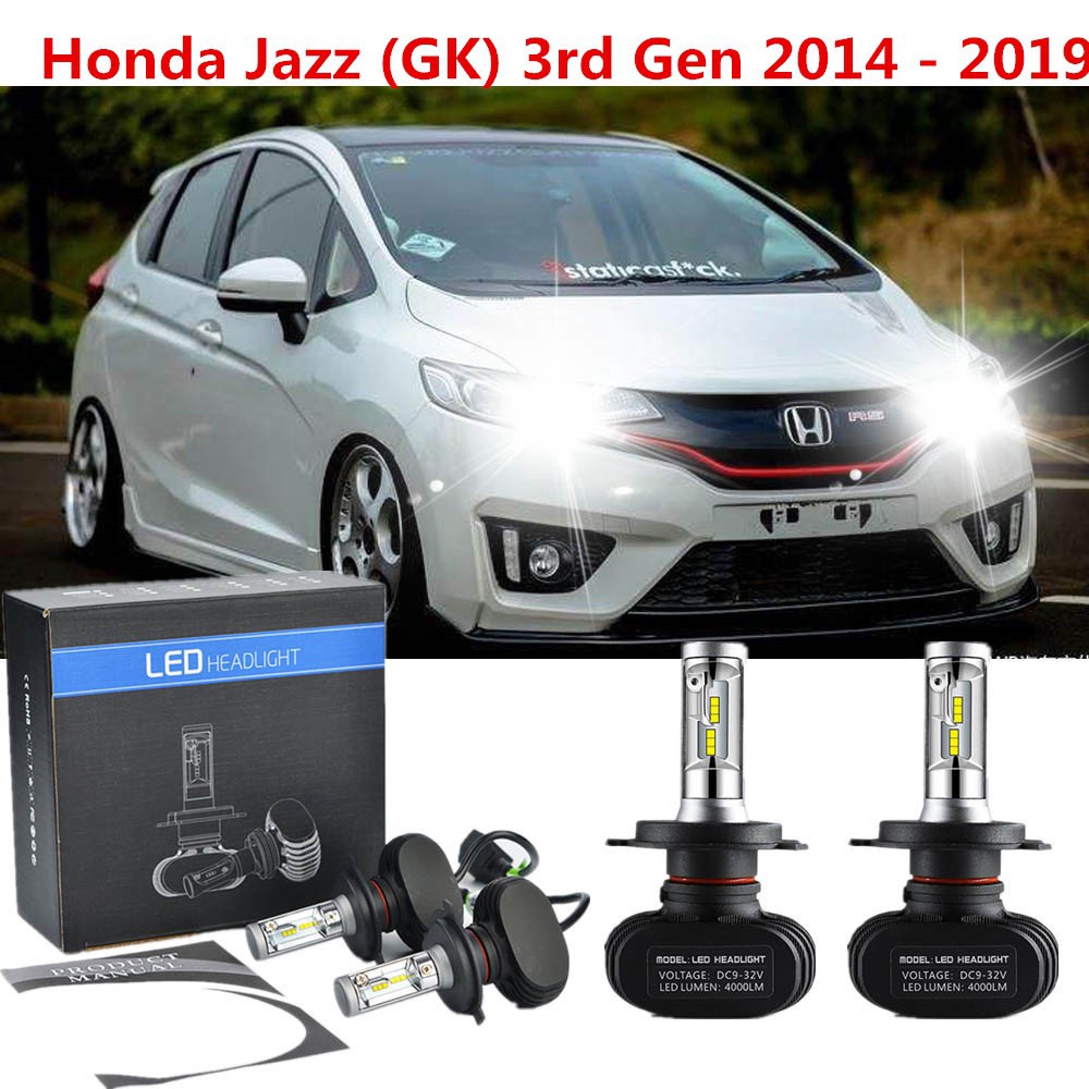 Honda Jazz (GK) 3rd Gen 2014 - 2019(โคมไฟหัว) H4 ไฟ LED ไฟหน้ารถ ไฟหน้า ...