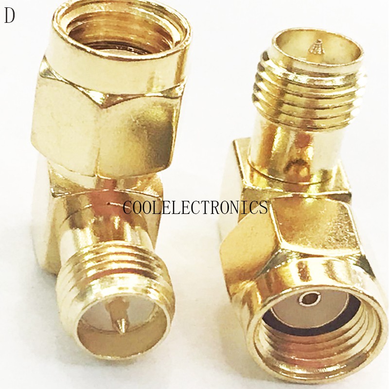 SMA Female SMA male RP-SMA Male Female Right Angle RF Adapter Connector | Shopee Thailand