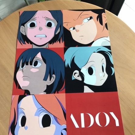 ADOY Poster 12x18 inch โปสเตอร์ภาพปกอัลบั้ม อะดอย วงซินธ์ป๊อปเกาหลี ...