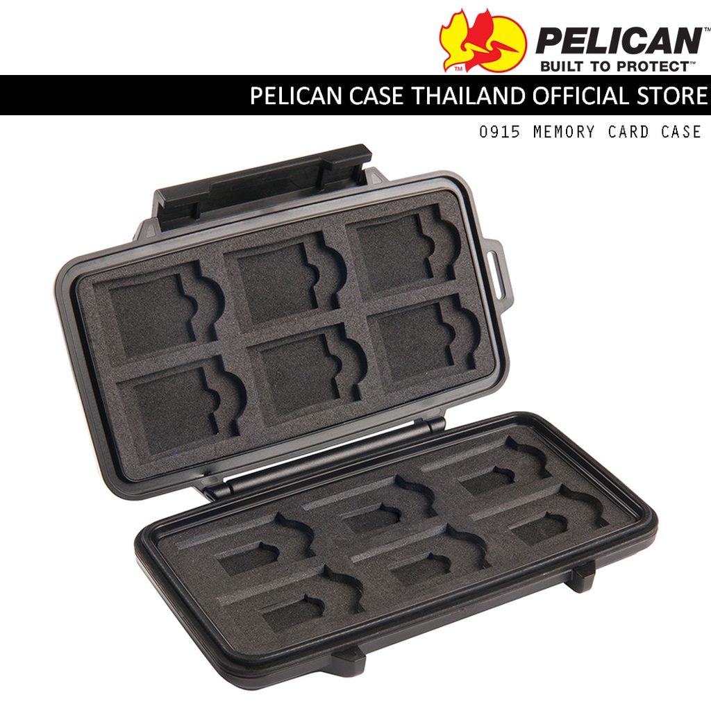 Pelican 0915 SD memory card case - 12 SDcard,6 miniSD,6 microSD ...
