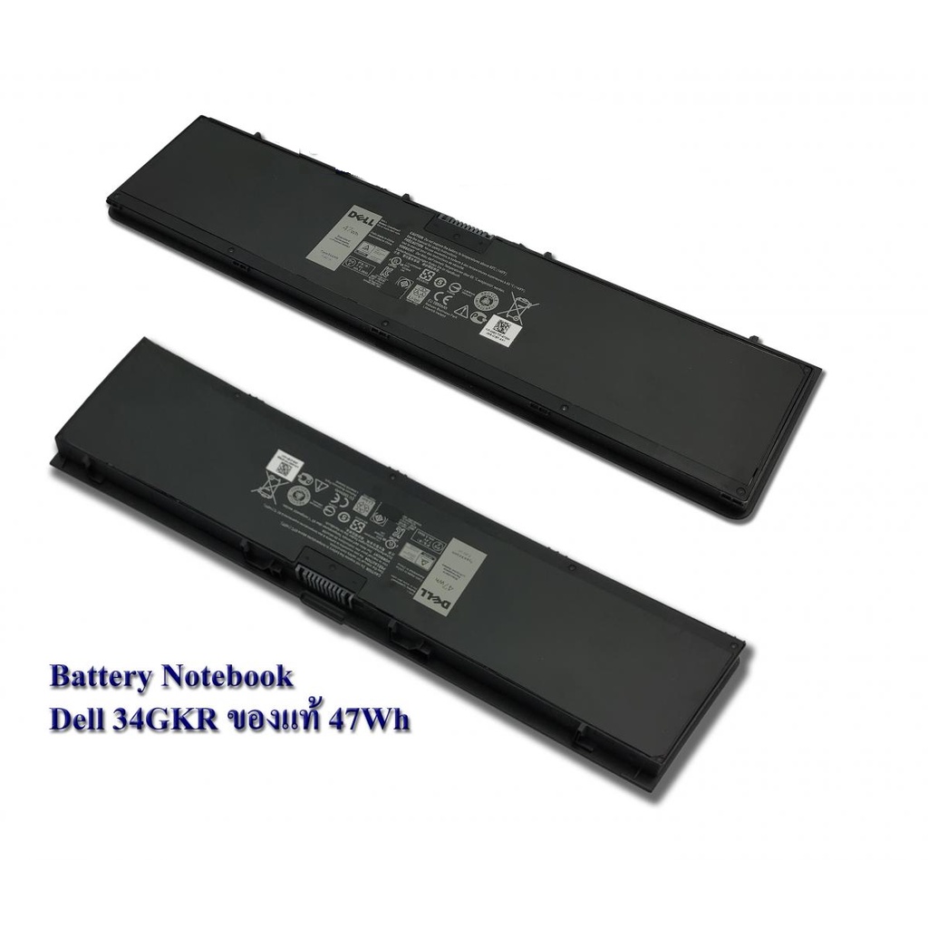 รอ10วัน Dell แบตเตอรี่ ของแท้ 34GKR 47Wh สำหรับ Dell Latitude E7420 ...