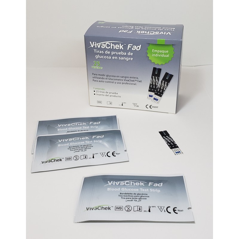 Maxxlife VivaChek Fad Blood Glucose Test Strips แผ่นวัดน้ำตาล แผ่นตรวจ ...