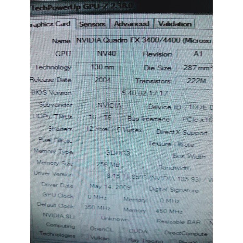 การ์ดจอ nvidia quadro fx 3400/4400. 512 MB | Shopee Thailand