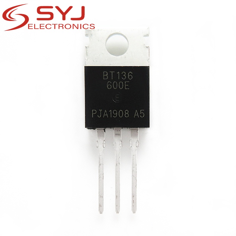 10pcs/lot BT136-600E BT136 BT136-600 600V 4A Triacs RAIL TRIAC TO-220 ...