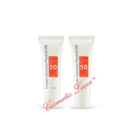 ️Fortain Absolute Physical Silk Sunscreen SPF50 PA+++ 5ml. (2 ชิ้น ...