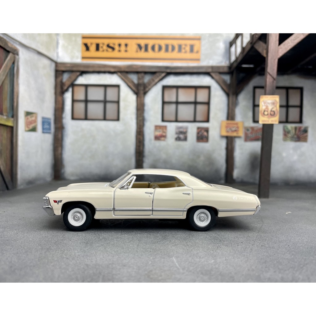 โมเดลรถเหล็ก CHEVROLET IMPALA scale 1:43 (เทียบสเกล 1:32 ความยาว 12.5 ...