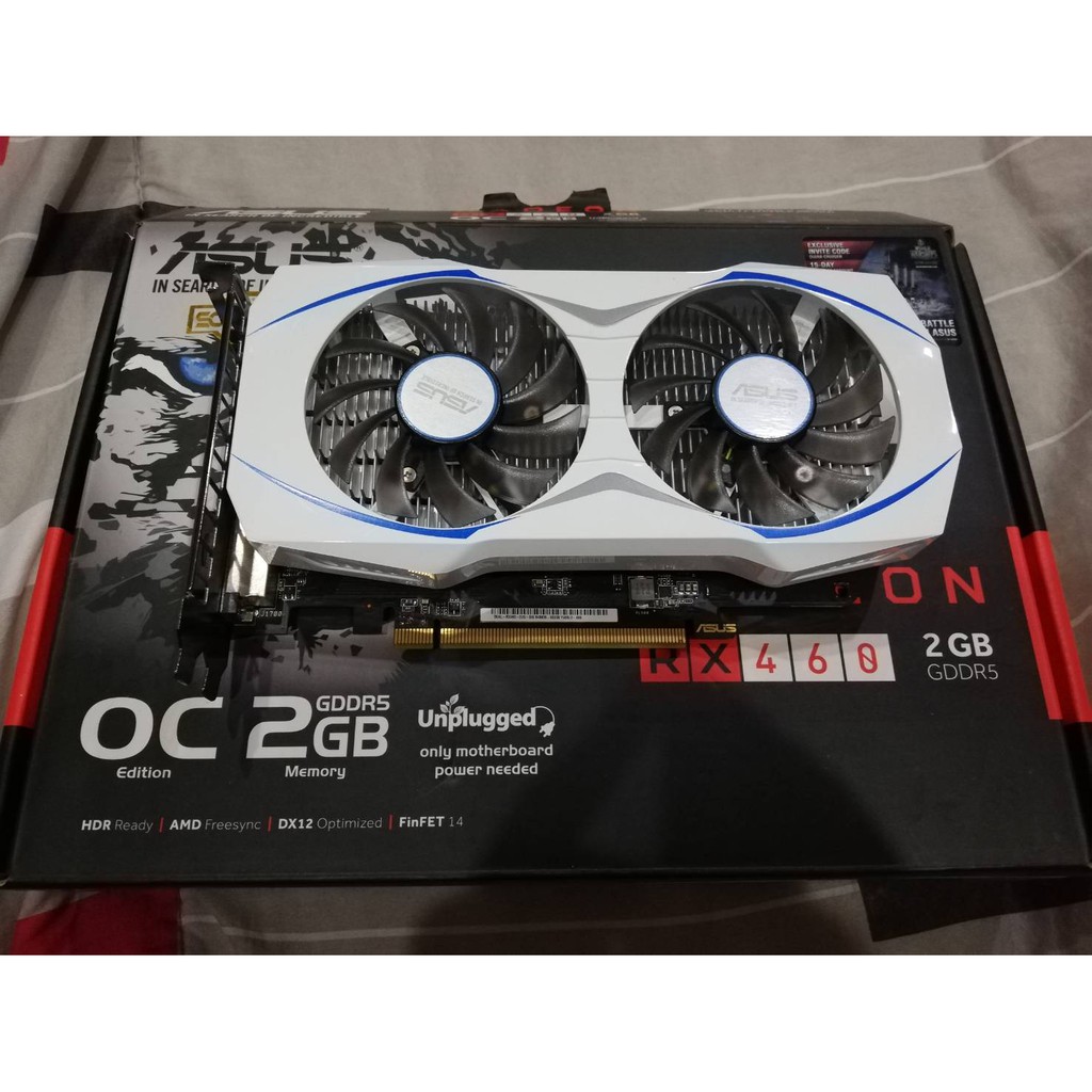 การ์ดจอ RX460 Asus OC 2GDR5 ประกันศูนย์ 2.6 ปี (2020-12) Scanner แรงๆ ...