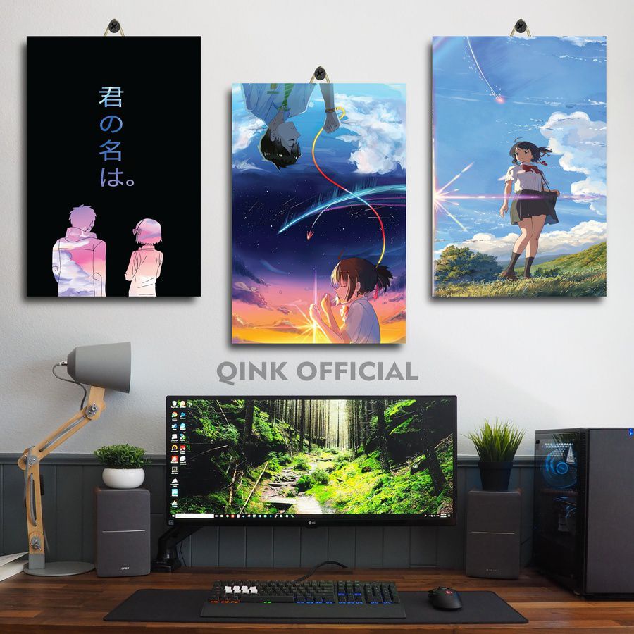 61-80 YOUR NAME ANIME WALL DECORTATION 20X30 CXT52/YG9YU / KIMI NO NA ...