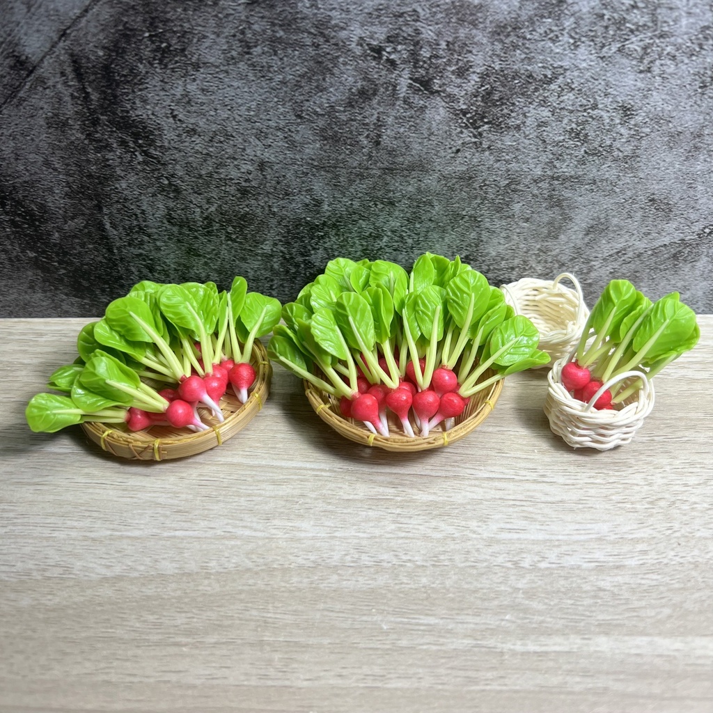 แรดิช (Radish) แรดิชจิ๋ว แรดิชดินปั้น ผลไม้ดินปั้น ผักดินปั้น #ของจิ๋ว ...