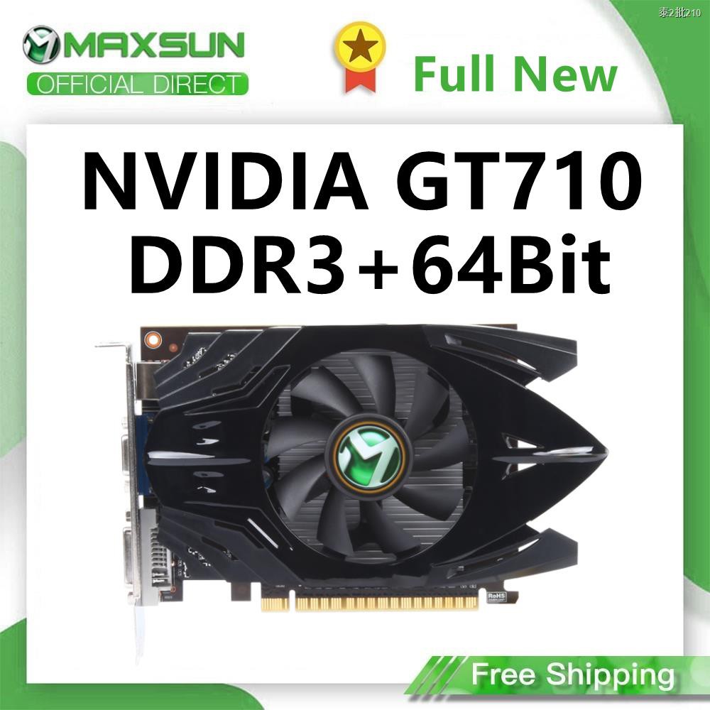 MAXSUN Full New NVIDIA GT710 2GB/1GB GDDR3 64bit Graphics Cards PCI ...