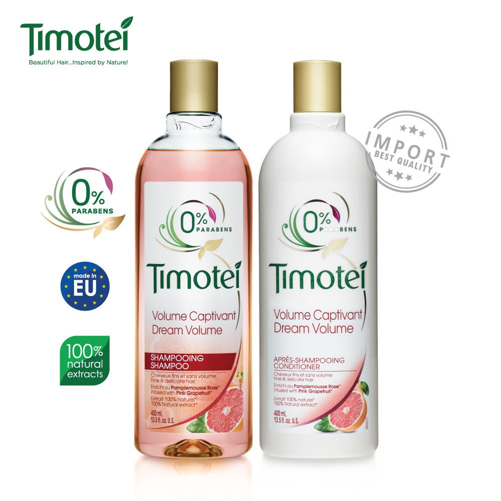 Timotei Dream Volume Shampoo+Conditioner Set ทิมโมเท ดรีมโวลุ่ม เซ็ทแ ...