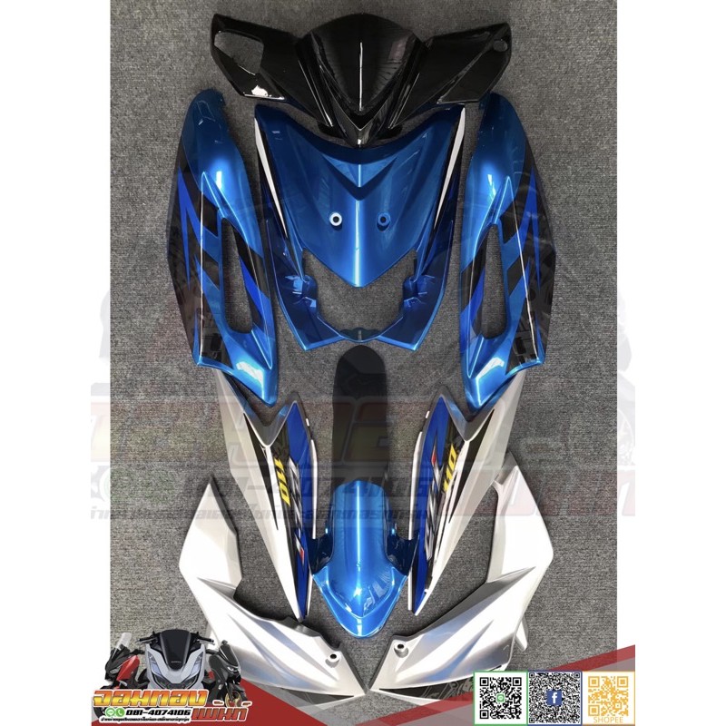 ชุดสี Honda CZI สีน้ำเงินบรอนซ์ตามรุ่น ซีแซดไอ งานเทียมทำสีระบบ 2K ...